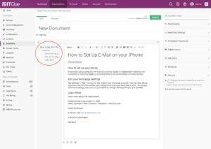Feature Release: Table of Contents | IT Glue