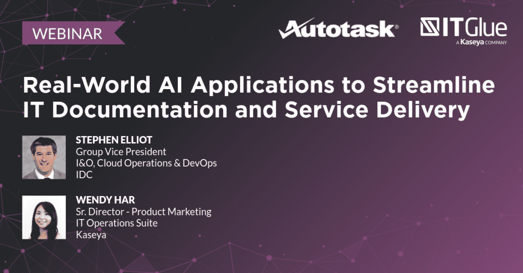 Webinar: Real-World AI Applications to Streamline IT Documentation and Service Delivery | IT Glue