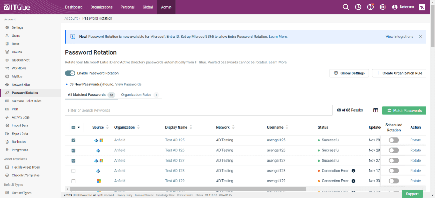 Automated Password Rotation | IT Glue