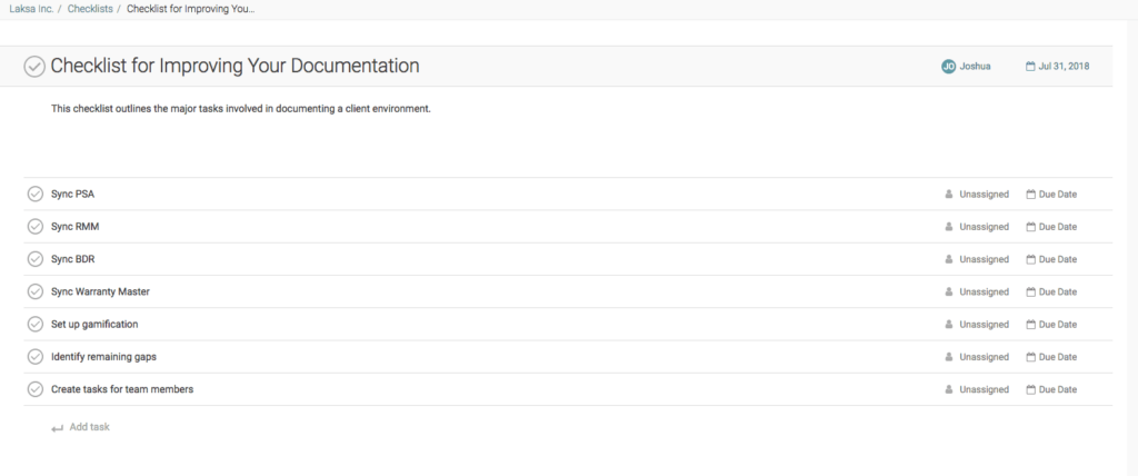 Using Checklists to Improve Your Documentation | IT Glue