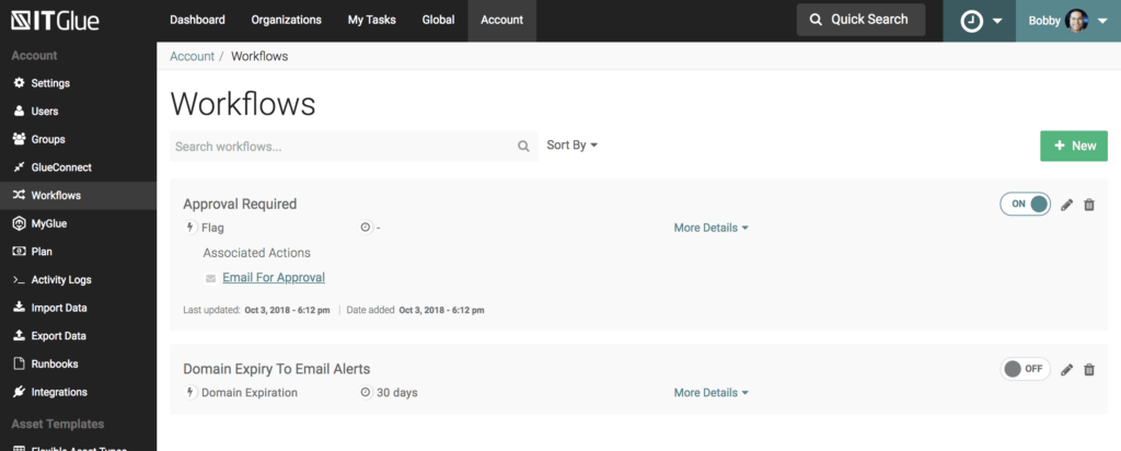 Using Flags + Workflows, Part 1 | IT Glue