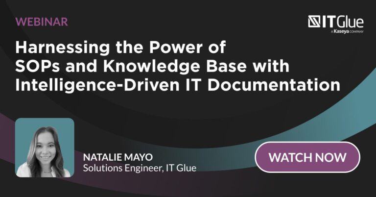 Webinar: Harnessing the Power of SOPs and Knowledge Base with Intelligence-Driven IT ...