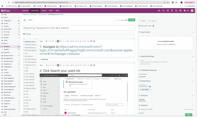 Automate SOPs in Real-Time With the Smart SOP Generator - IT Glue