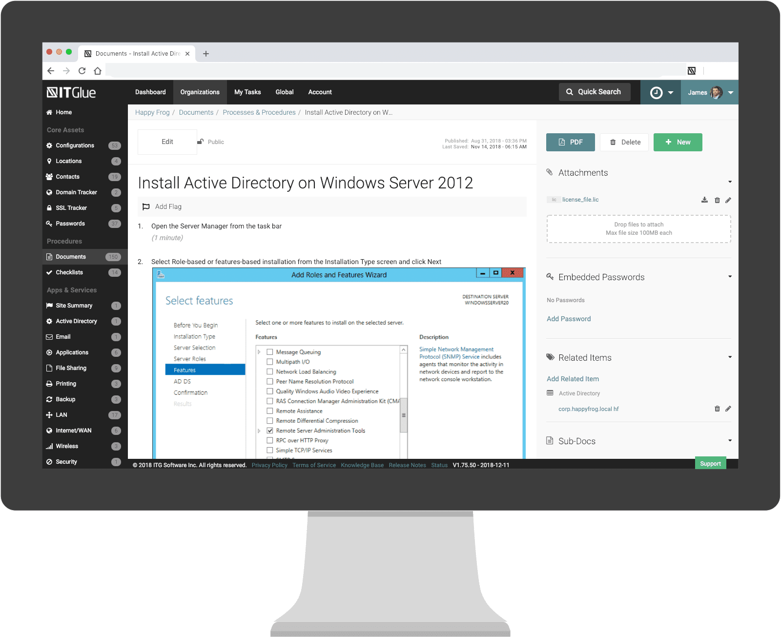 Knowledge Base & SOPs | IT Glue